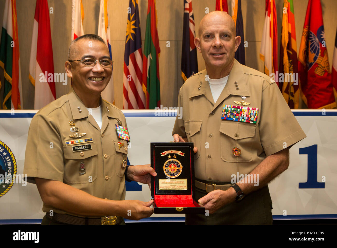 Philippine Marine Corps Maj. Gen. Alvin A. Parreno, commandant ...