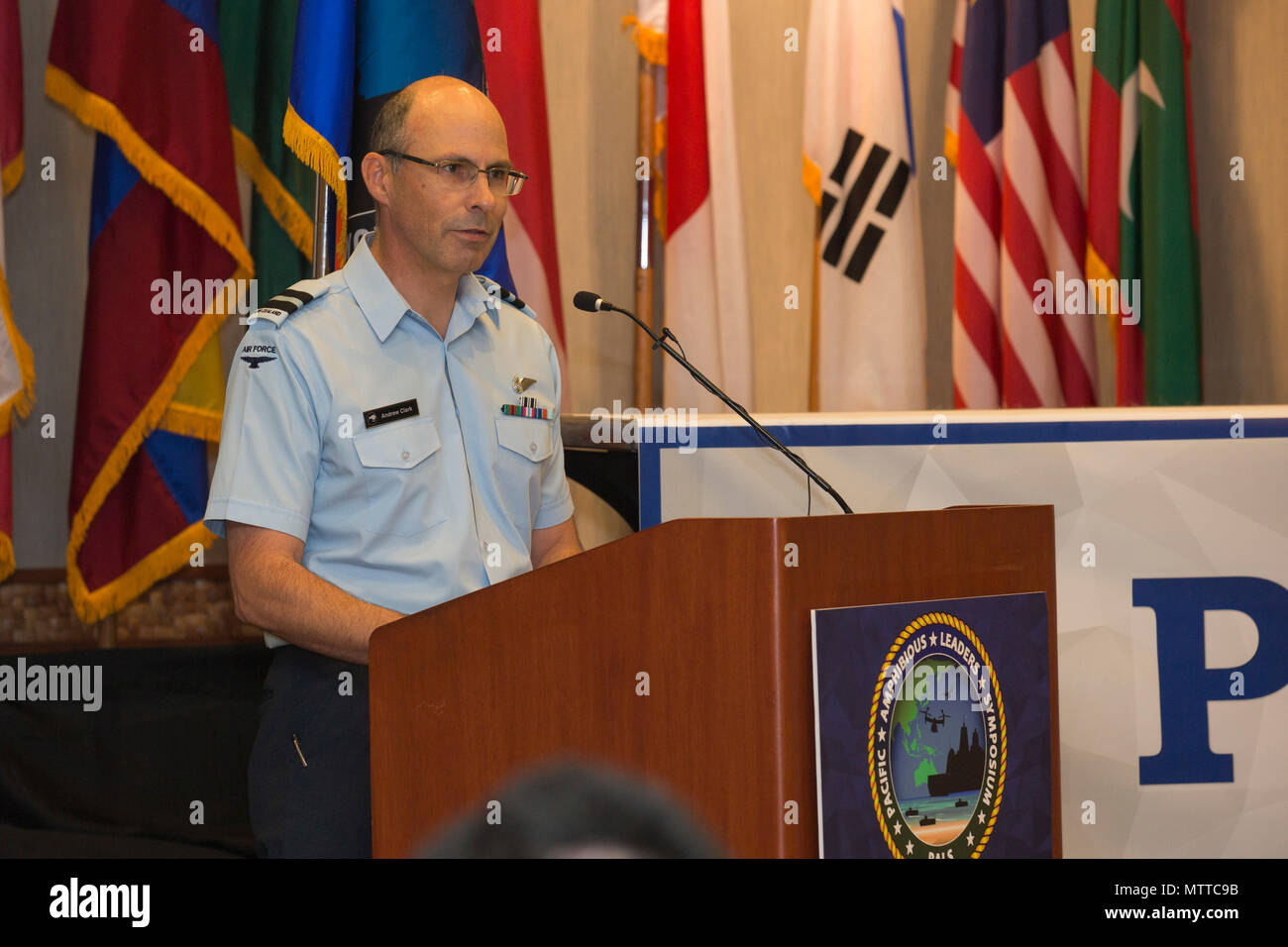 New Zealand Air Commodore Andrew Clark, air component commander, New ...