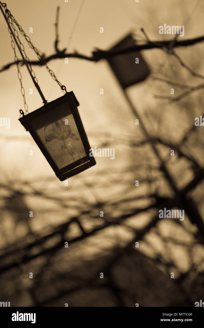 Old lamp on a chain hi-res stock photography and images - Alamy