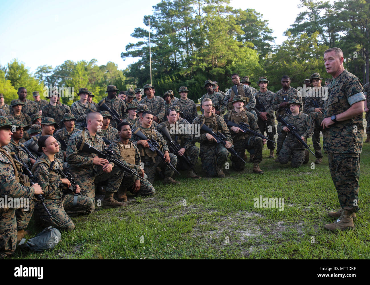 U.S. Marine Corps Brig. Gen. David Maxwell, commanding general of 2nd ...