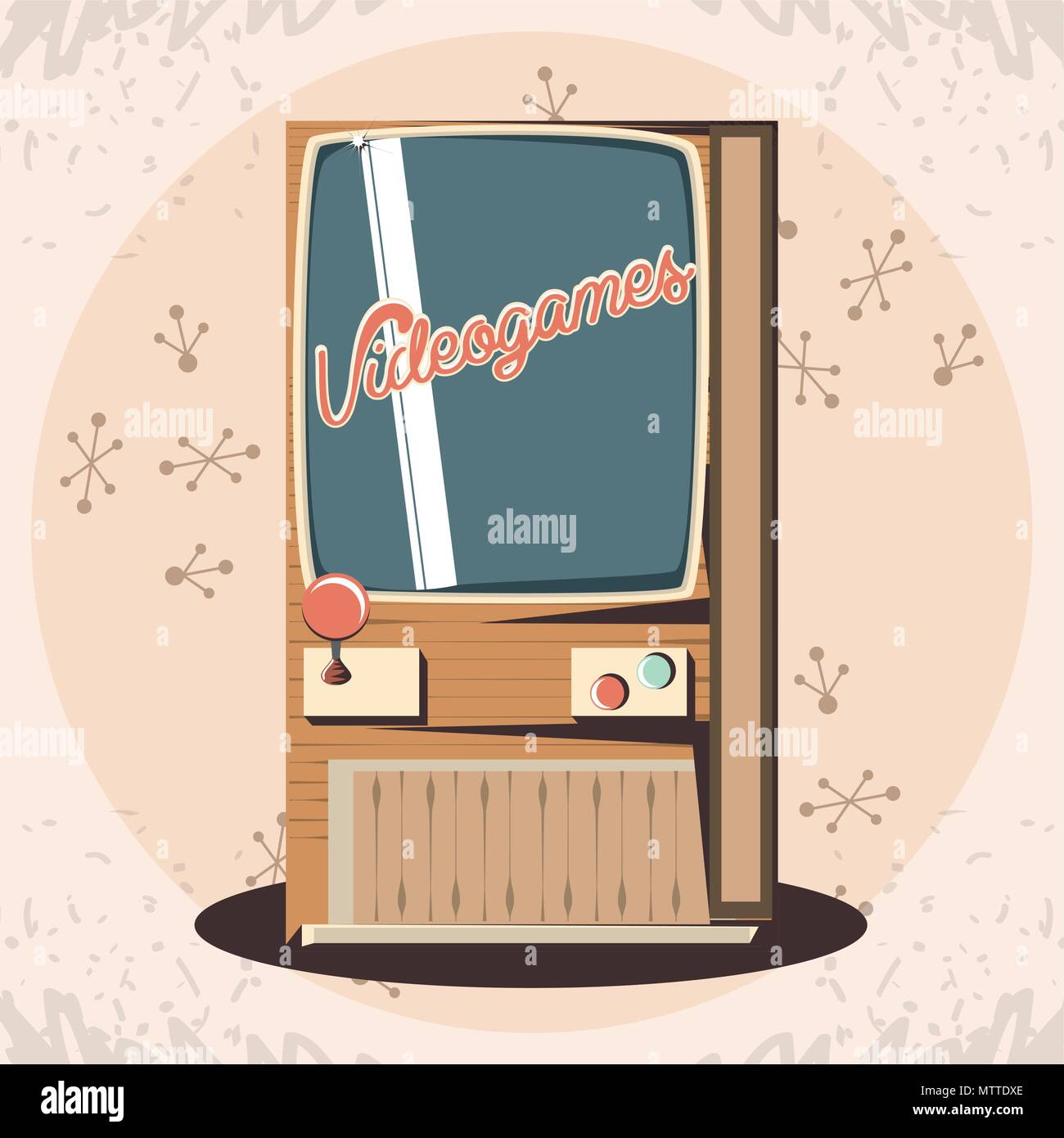 video game retro machine vector illustration design Stock Vector Image ...