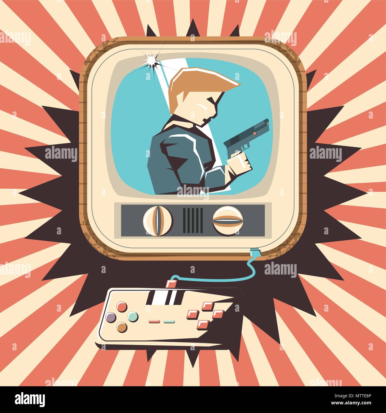 Generation game tv Stock Vector Images - Alamy
