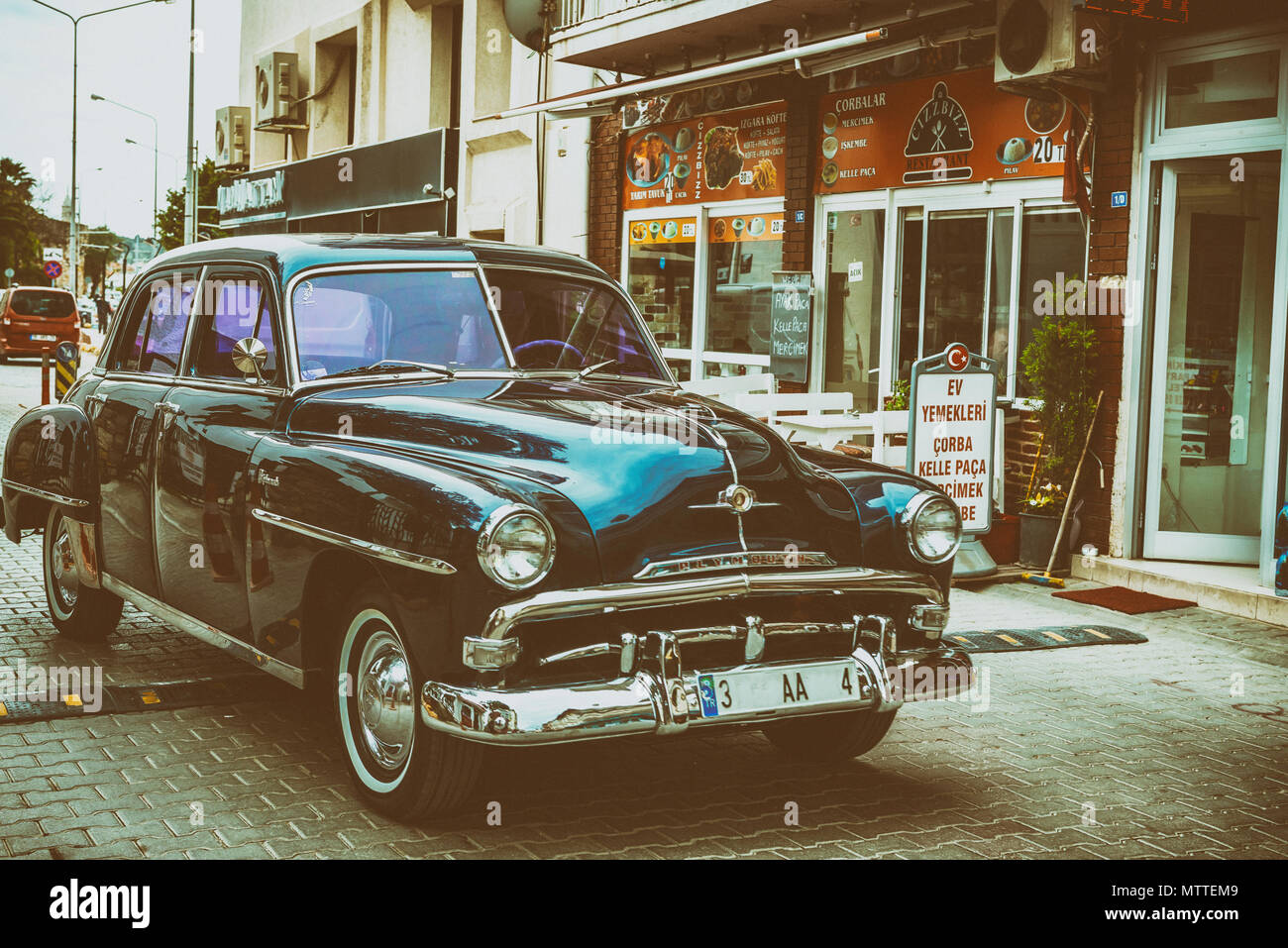 Old Plymuth car Stock Photo - Alamy