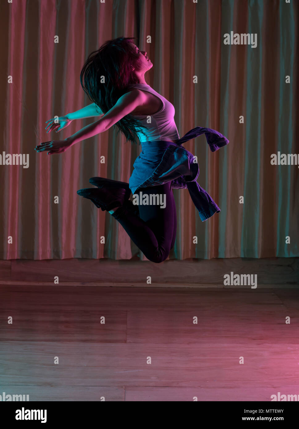 Female dancer standing in dance studio Stock Photo - Alamy