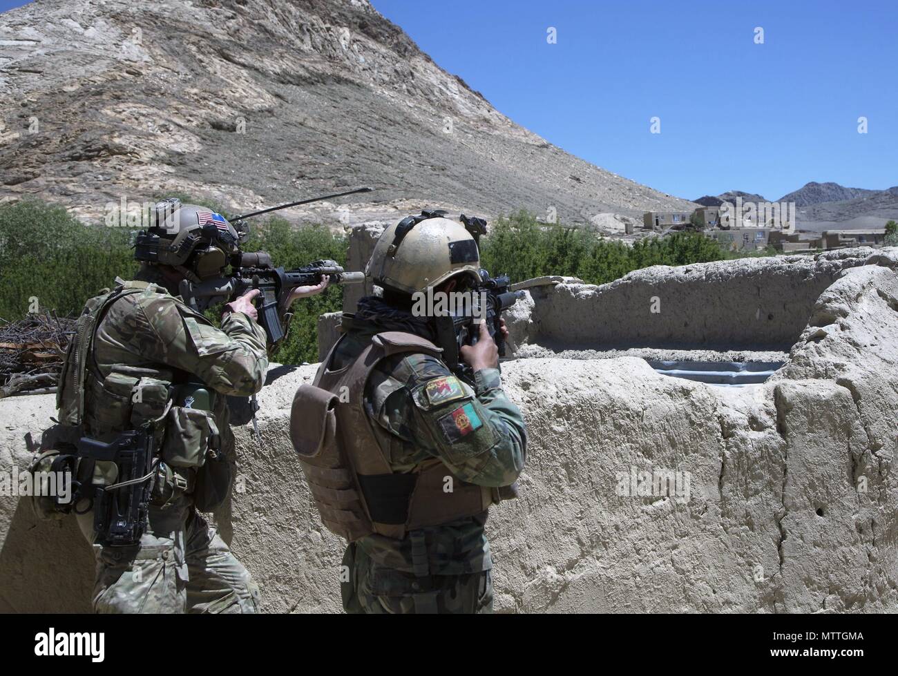 SAYYIDABAD DISTRICT, Afghanistan (May 24, 2018) -- An Afghan commando ...