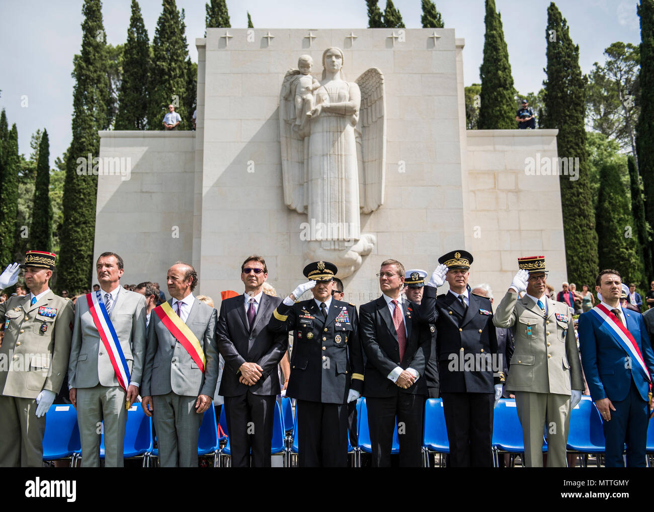 Rhone american national cemetery hi-res stock photography and images ...