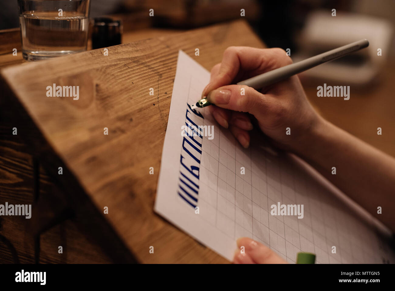 Calligraphyalphabet hi-res stock photography and images - Alamy
