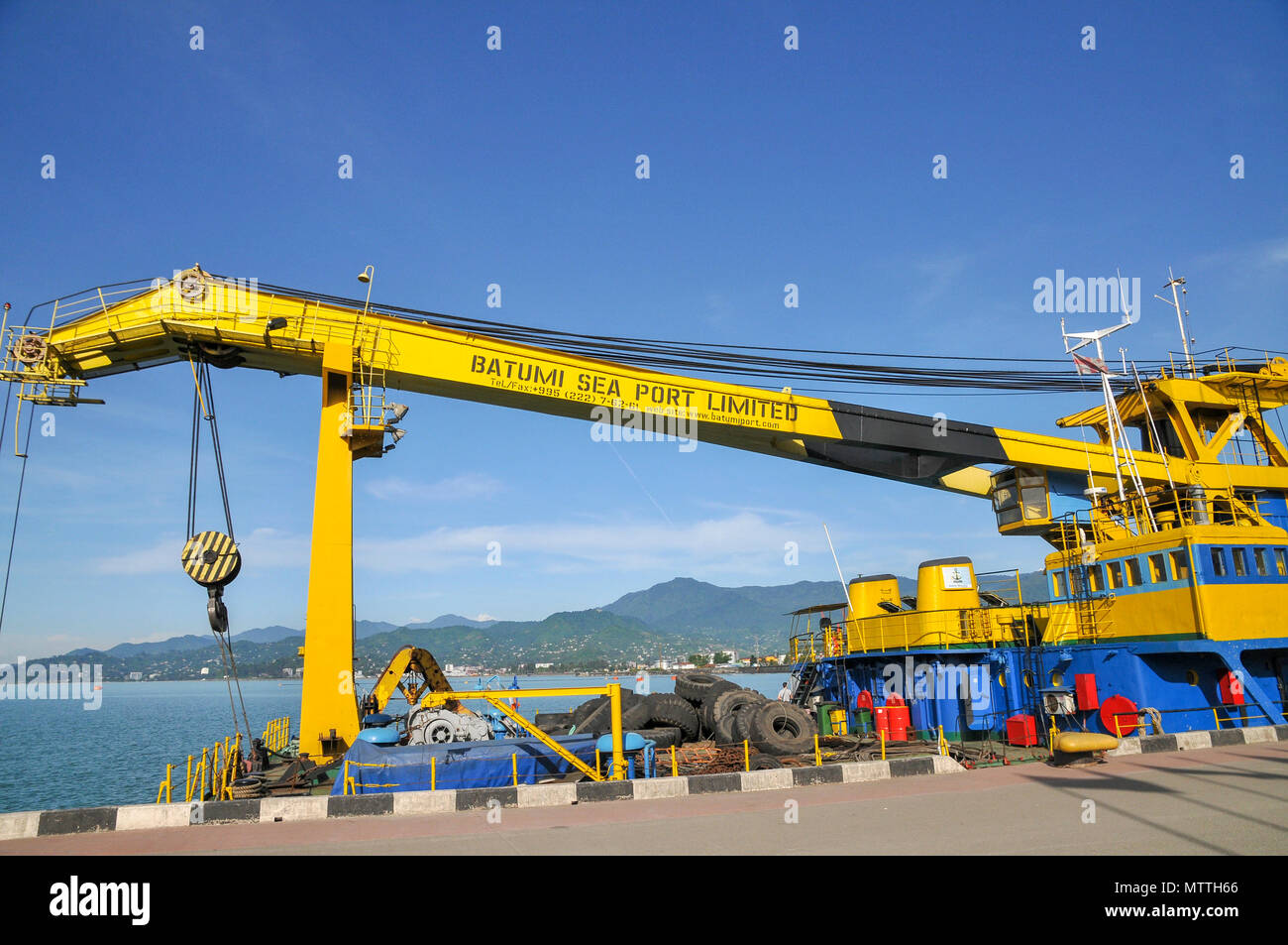 Batumi sea port, Georgia Stock Photo - Alamy