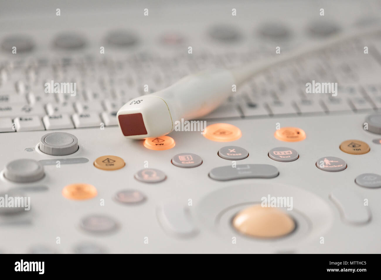 Modern ultrasonic device with sensors Stock Photo - Alamy