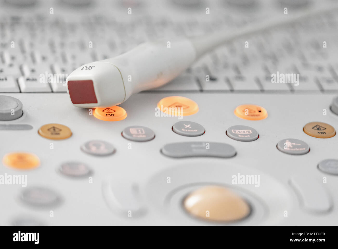 Modern ultrasonic device with sensors Stock Photo - Alamy