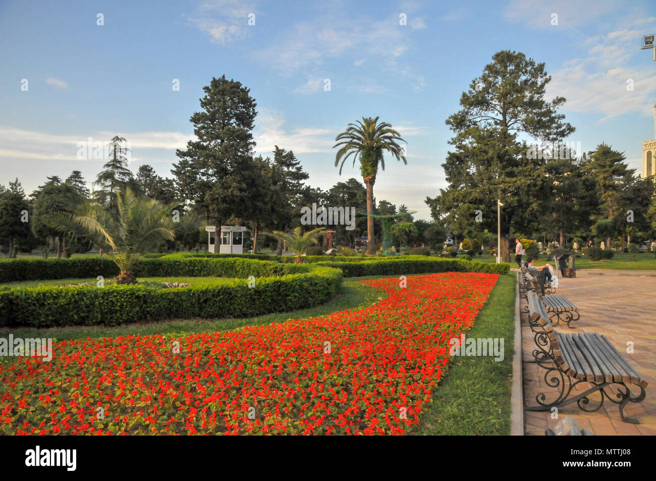 Japanese style garden at Miracle Park, Batumi, Georgia Stock Photo - Alamy