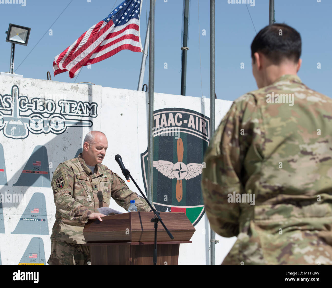 Members of the 438th Air Expeditionary Wing in Kabul, Afghanistan ...