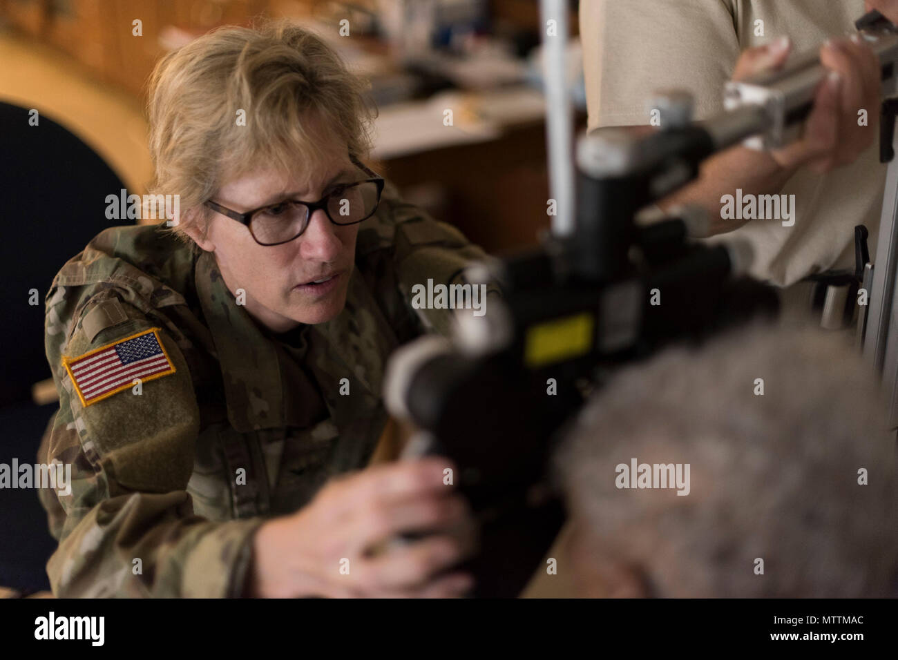 Army Col. Judy Driscoll, an optometrist at the U.S. Army Aeromedical ...