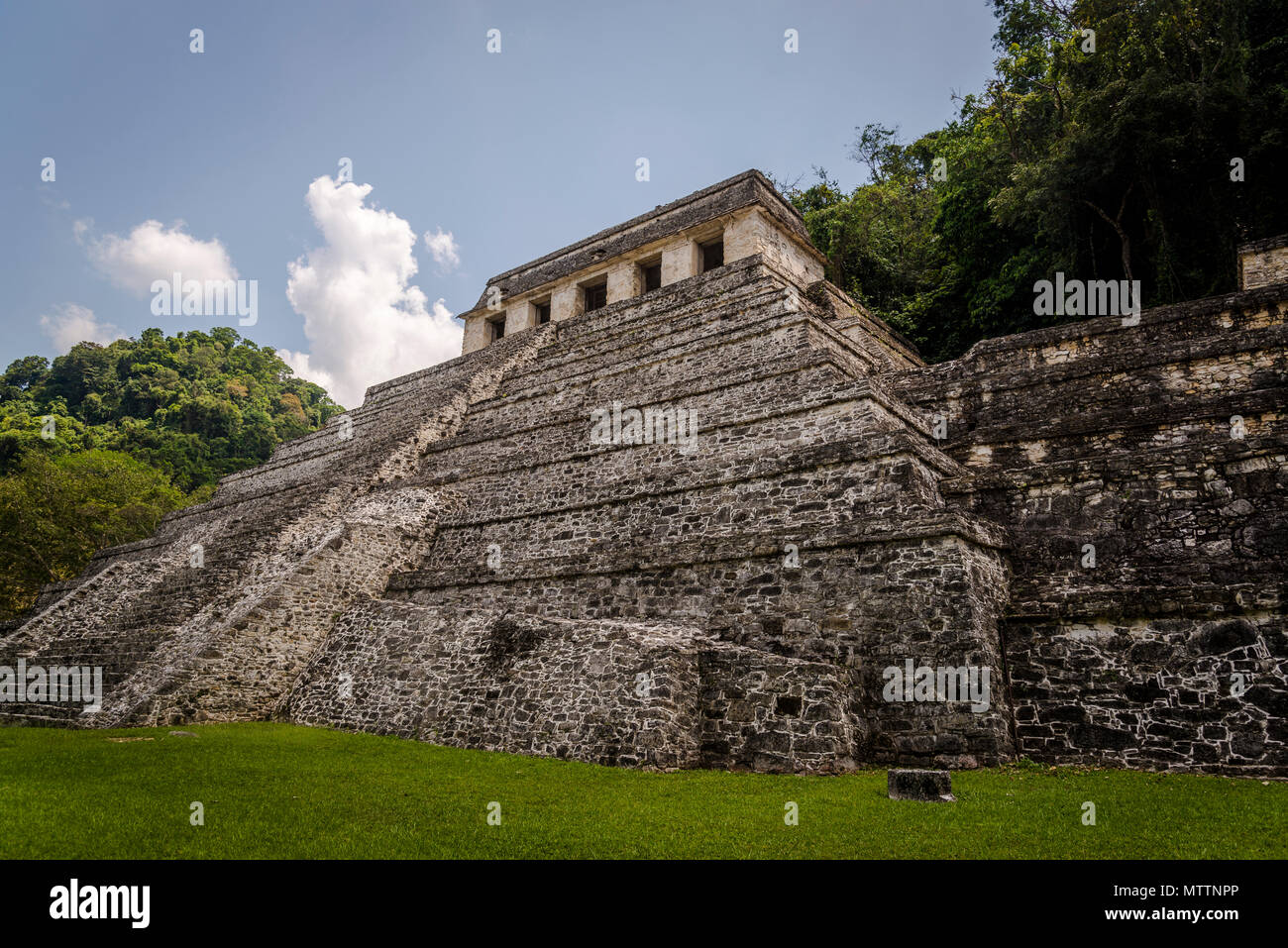 Palenque, Temple of the Inscriptions, ruins of Maya city in southern ...