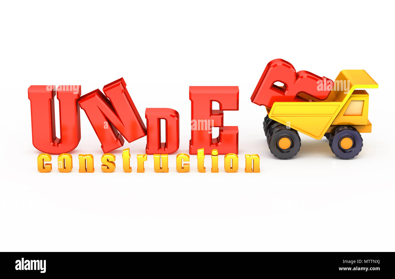 Under construction truck Stock Photo - Alamy