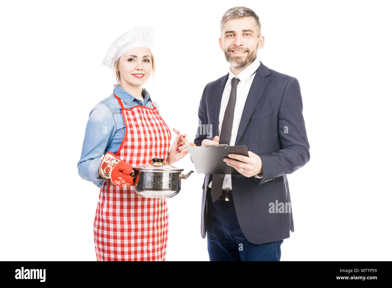 Successful Cook and Businessman Stock Photo - Alamy