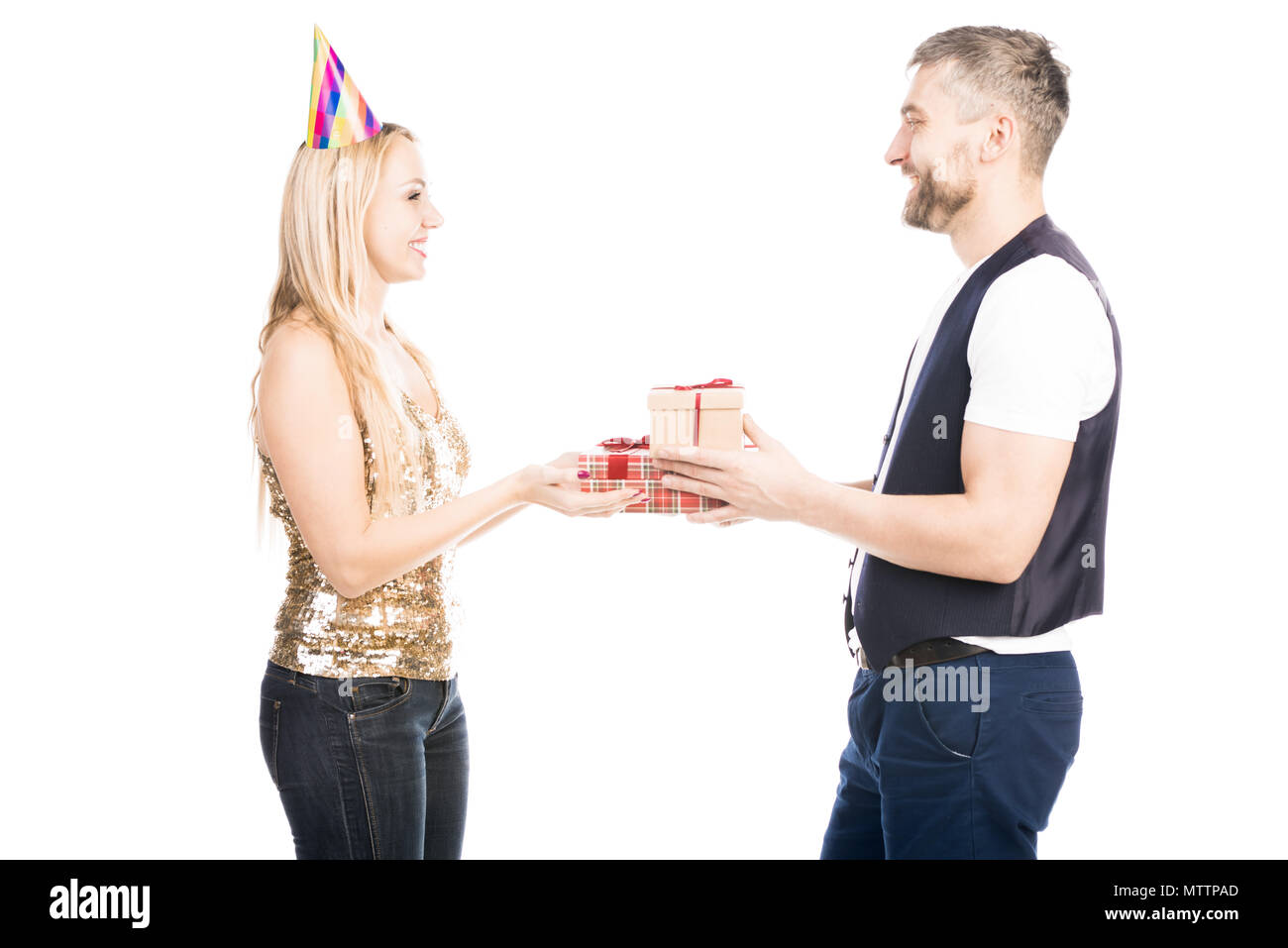 Attractive couple sharing hi-res stock photography and images - Alamy
