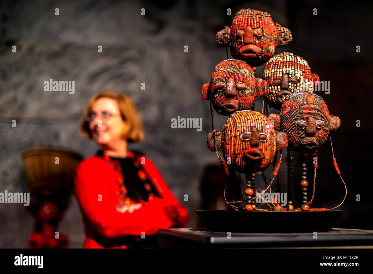 An example of tribal art, including these five fine beaded ceremonial ...