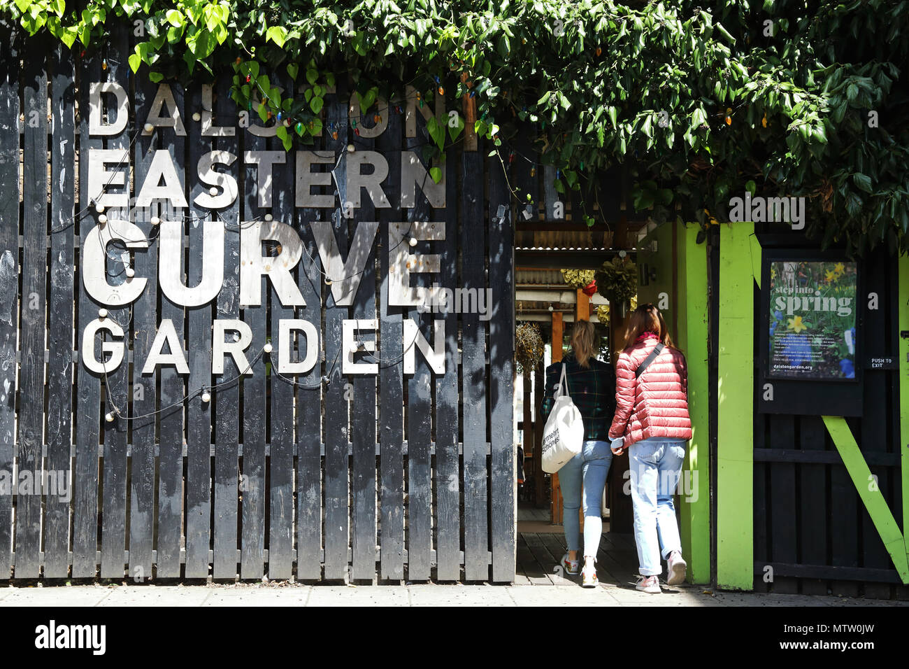 Dalston Eastern Curve garden, a garden on an old railway line, and a ...