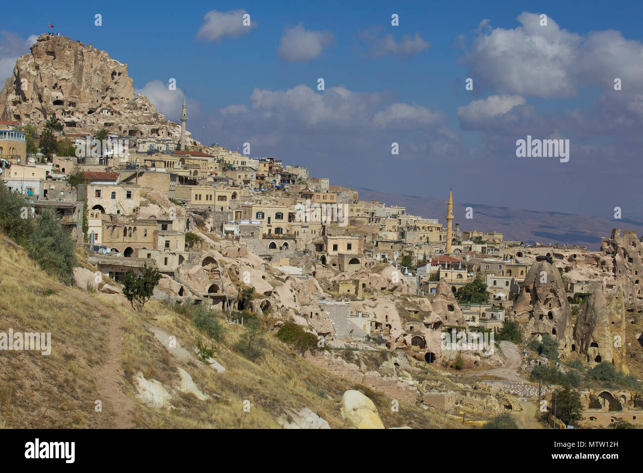 A view of Cappadocia in Turkey Uchisar Castle Stock Photo - Alamy