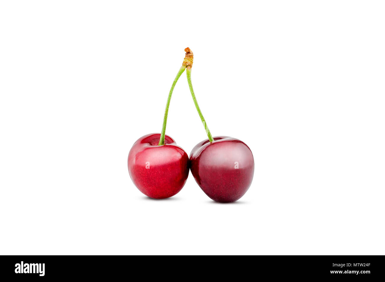 Cherry isolated on white background Stock Photo - Alamy