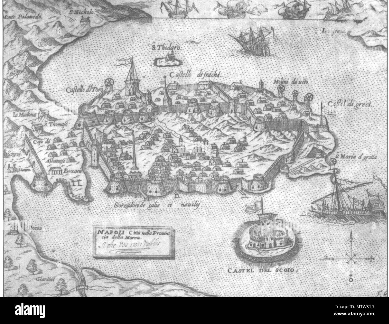 Map of lepanto Black and White Stock Photos & Images - Alamy