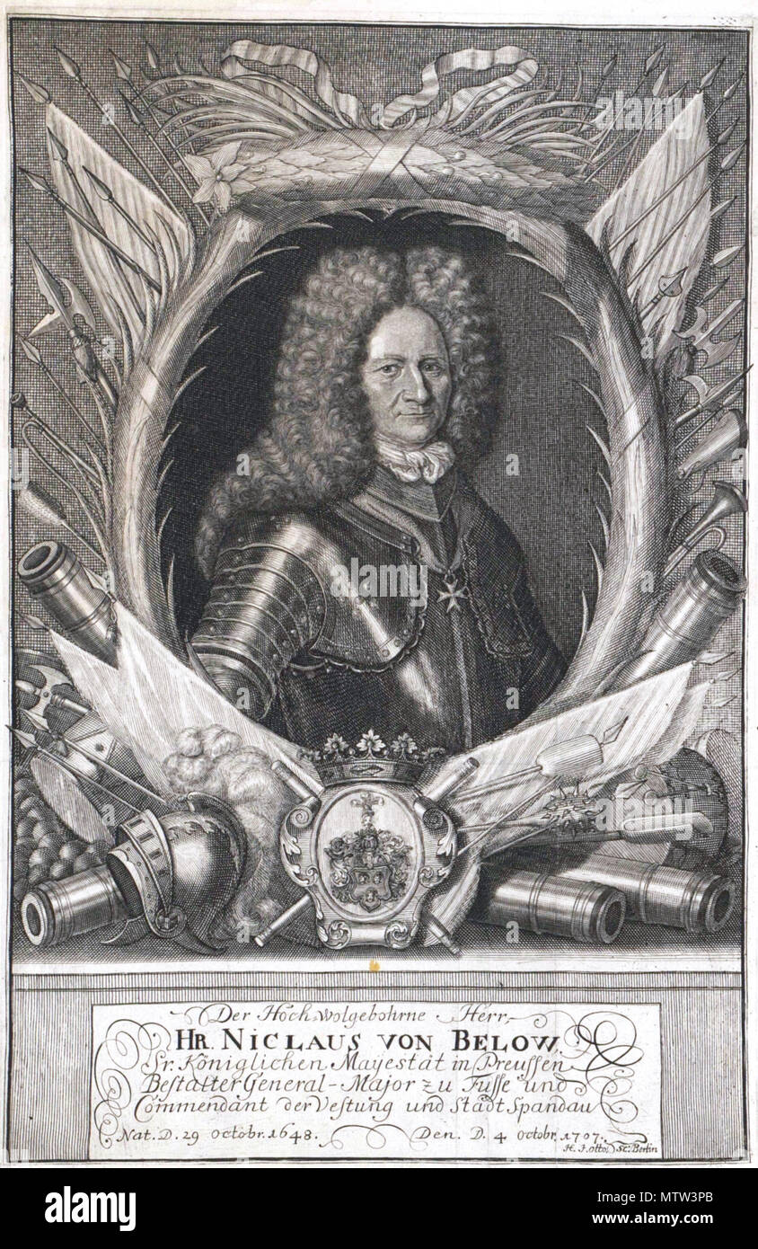 . Deutsch: Below, Nicolaus von (Generalmajor, Kommandant der Festung ...
