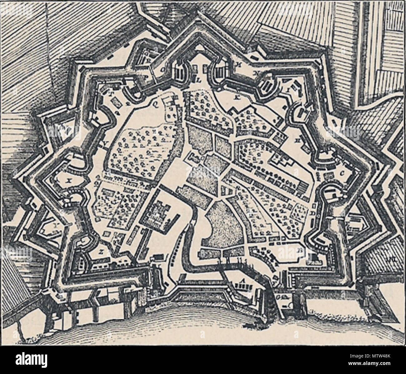 394 Map of Tönning Stock Photo - Alamy