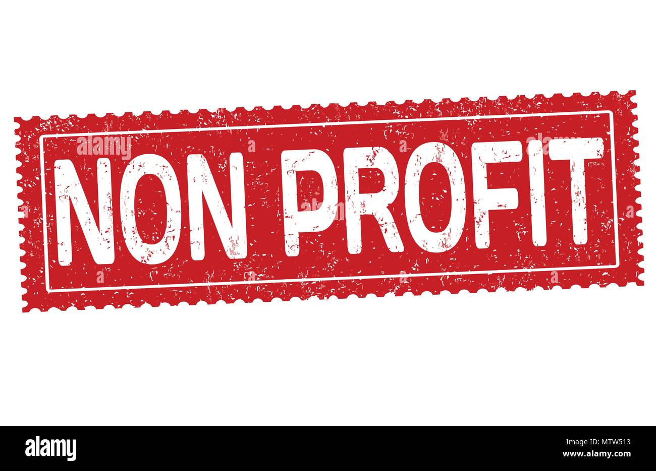 Non profit grunge rubber stamp on white background, vector illustration ...