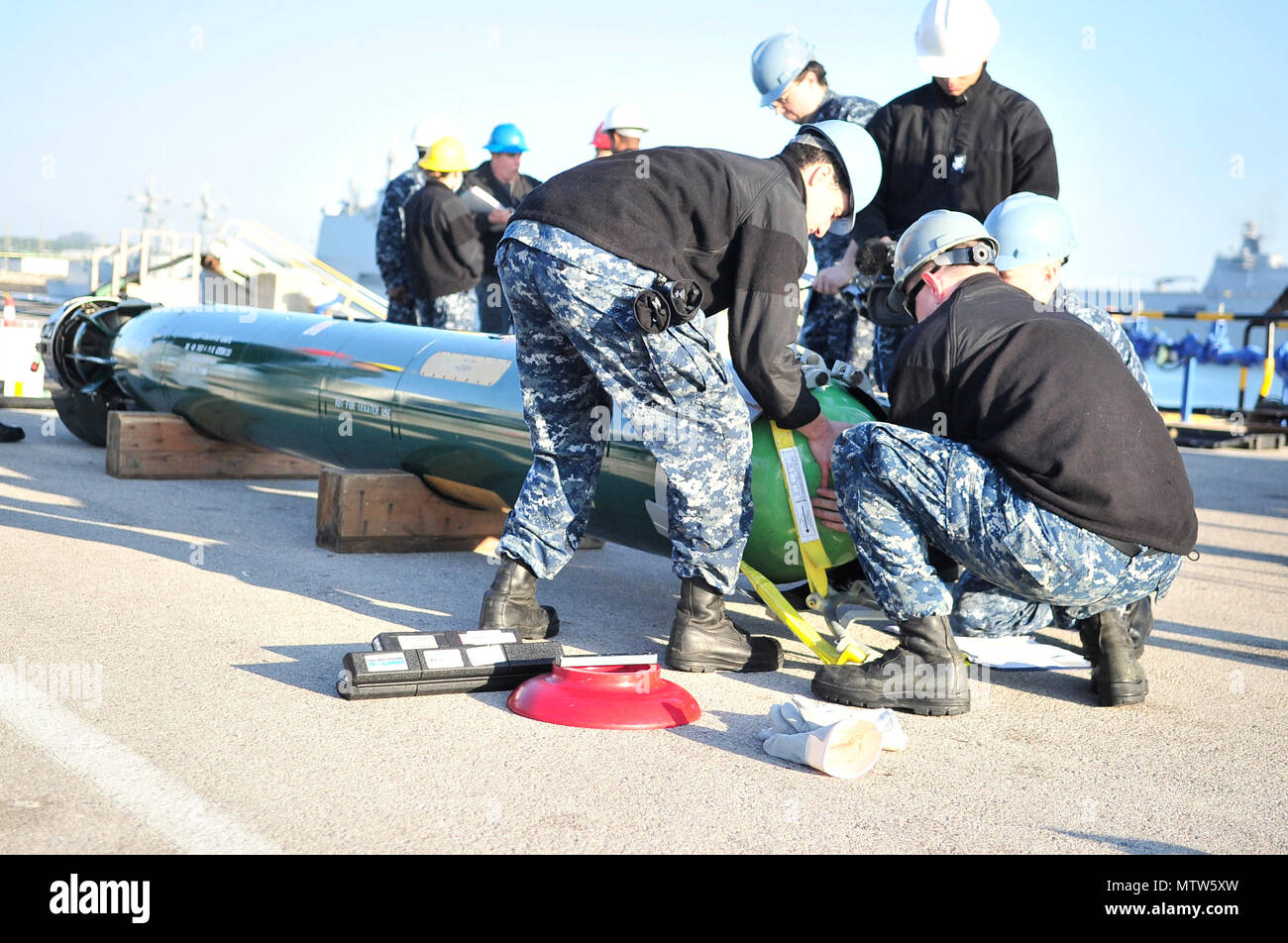 170113-N-OR477-188 NAVAL STATION ROTA, Spain (Jan. 13, 2017) Sailors ...