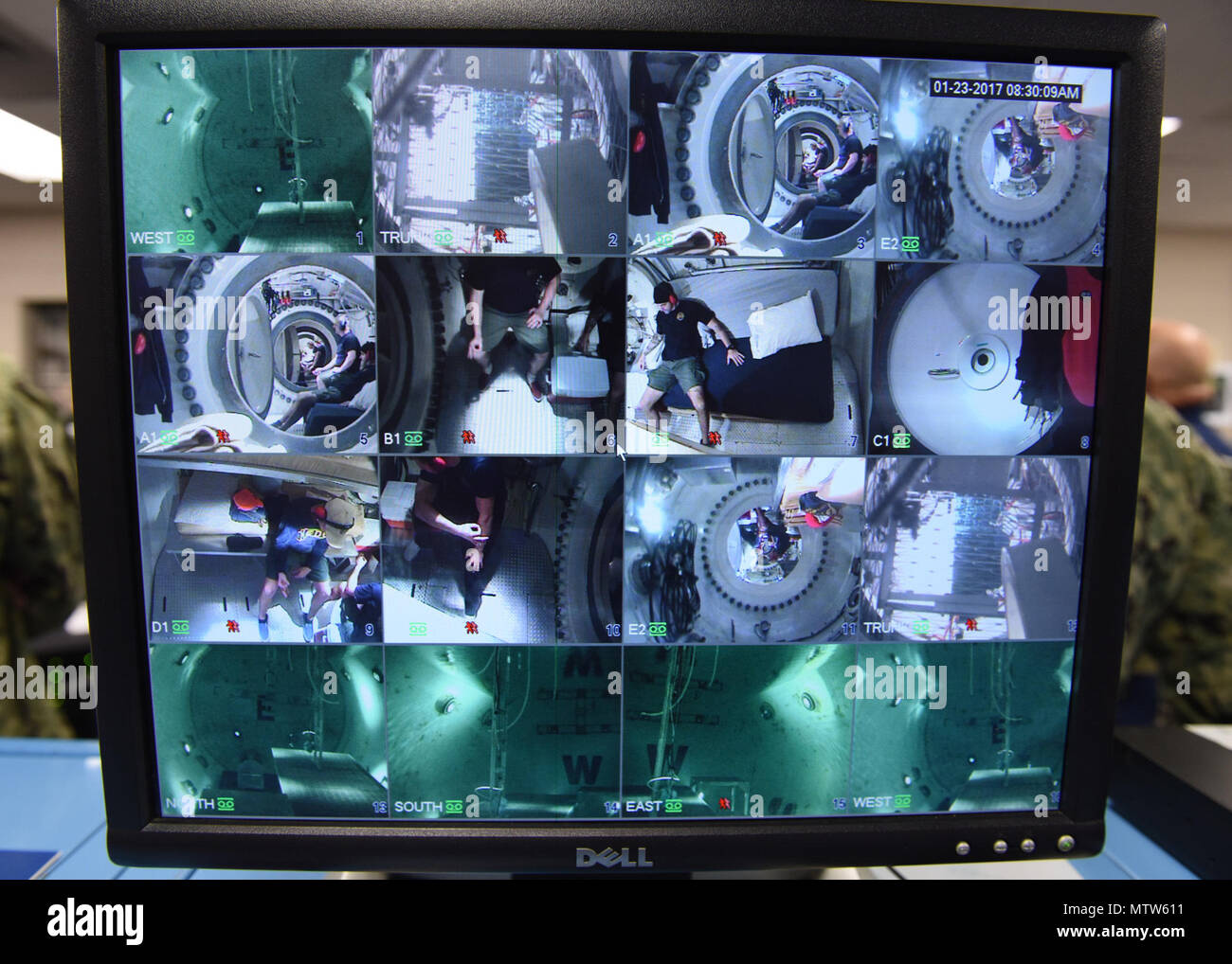 170123-N-TI693-118 PANAMA CITY, Fla. (Jan. 23, 2017) The monitor shows ...