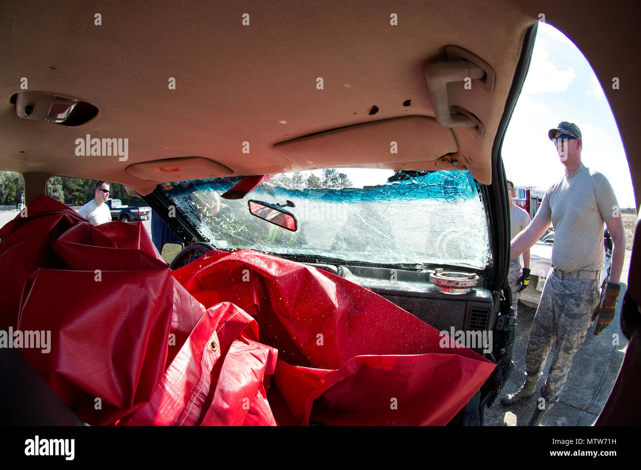 Axe Through Windshield