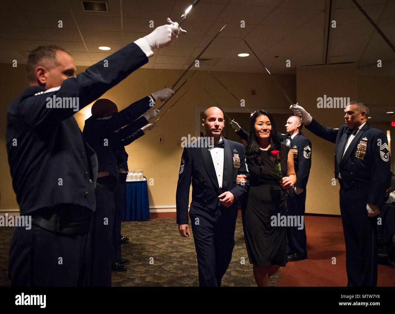 Senior Master Sgt. Mark Duarte, 359th Training Squadron, and his spouse ...