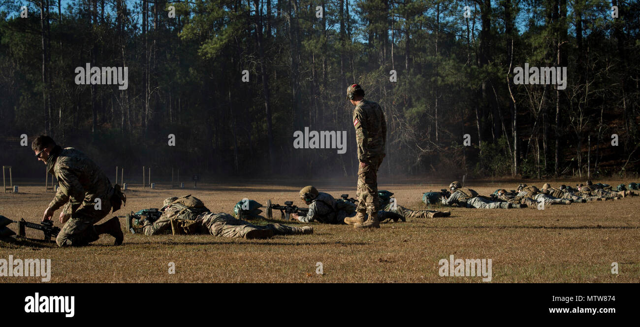 U.S. Air Force Combat Camera Airmen fire M4 Carbines during weapons and ...