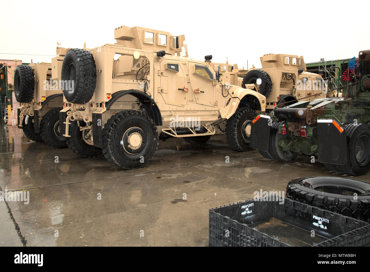 One of several Mine Resistant Ambush Protected All Terrain Vehicles, or ...