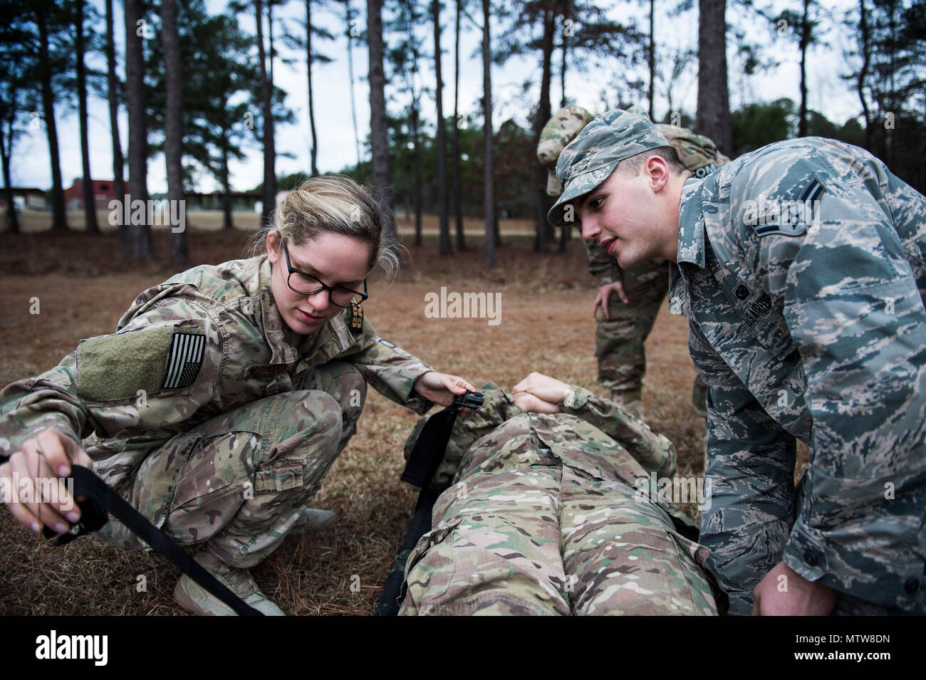 Capt. Carly Costello, a public affairs officer and Airman 1st Class ...