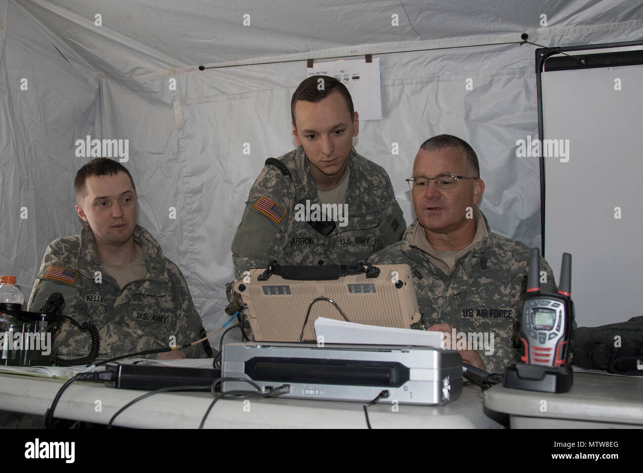 U.S. Army Spc. Anthony Barrows, with Golf Company, 186th Brigade ...