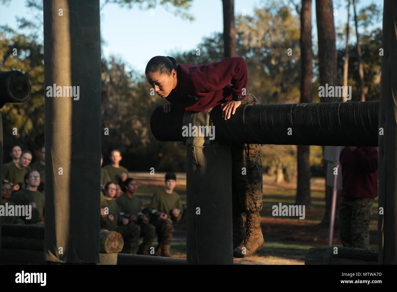 U.S. Marine Corps Staff Sgt. Grace Gomez, drill instructor, N. Co., 4th ...