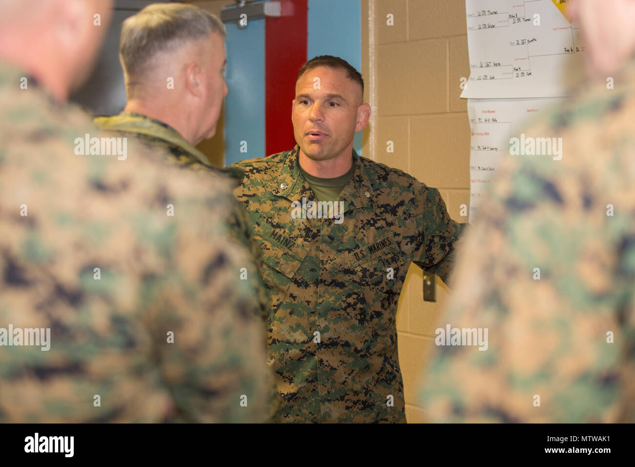U.S. Marine Corps Lt. Col. Marcus J. Mainz, battalion commander, 2nd ...