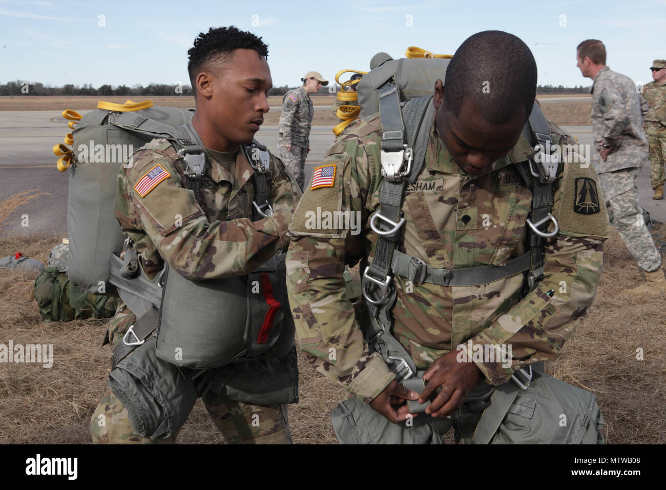 U.S. Army Spc. Torrance Saunders, and Spc. Marcus Gresham both assigned ...
