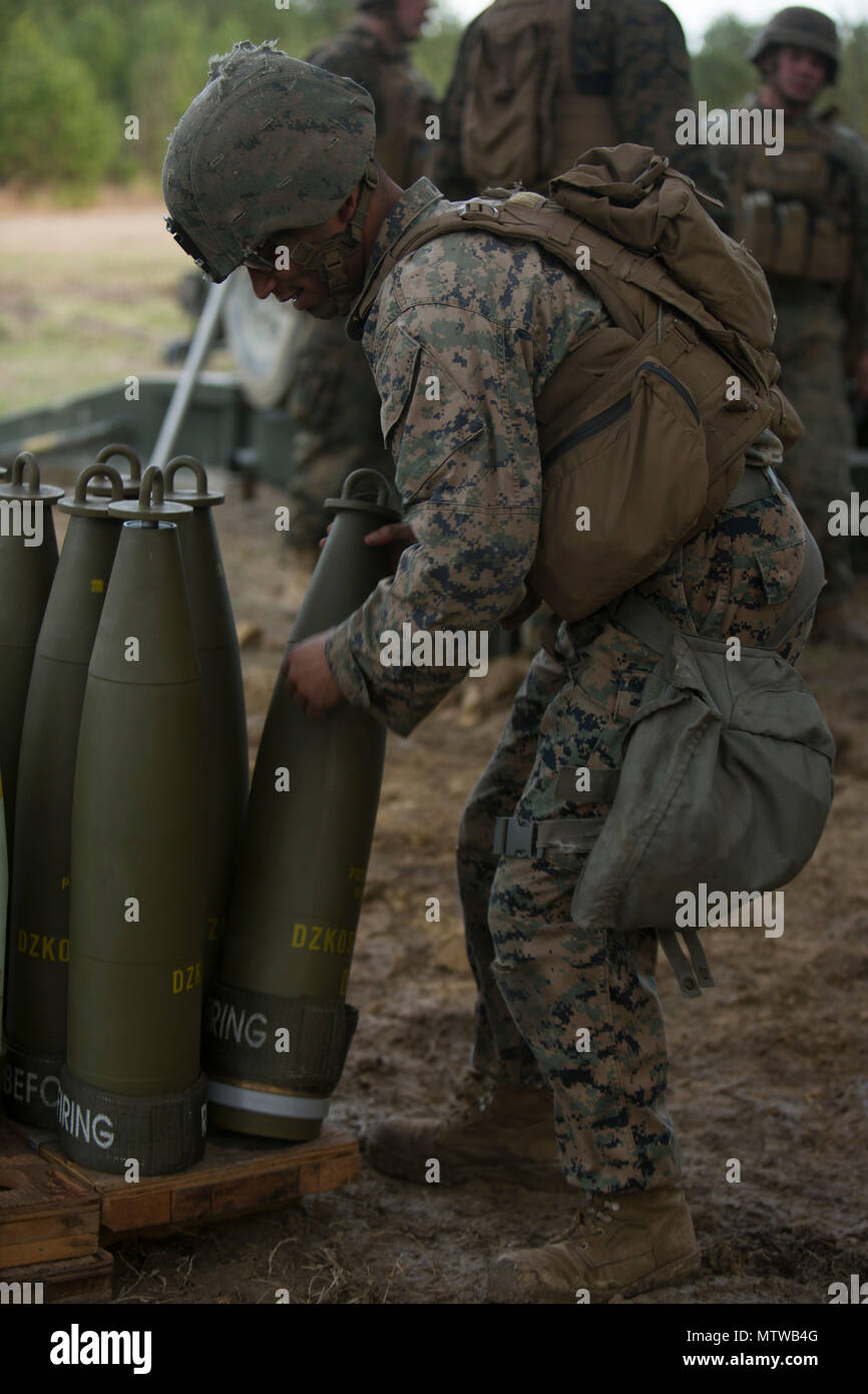 U.S. Marine Corps Cpl. Cameron N. Cruz, field artillery cannoneer with ...