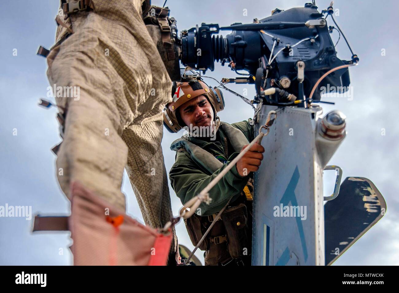 EAST CHINA SEA (Jan. 29, 2017) Marine Cpl. Gabriel Trotman, from Dayton ...