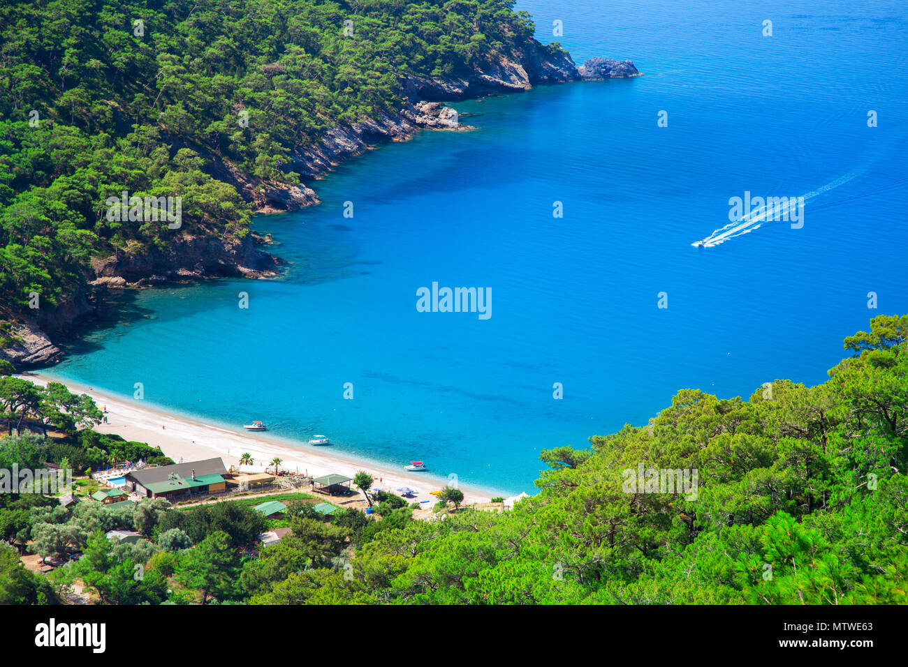 aerial view of Kabak beach in Turkey Stock Photo - Alamy