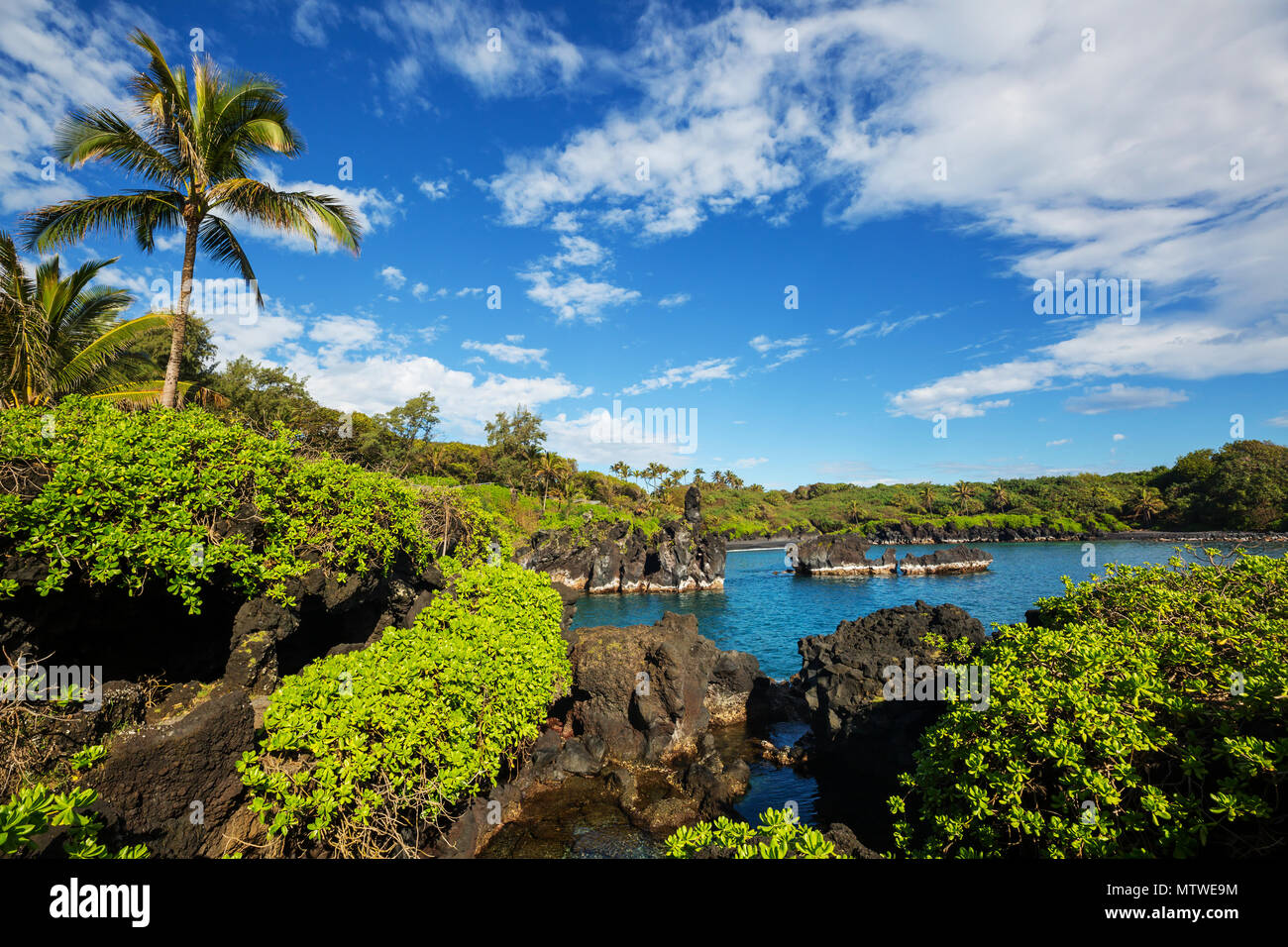 Beautiful tropical landscapes on Maui island, Hawaii Stock Photo - Alamy