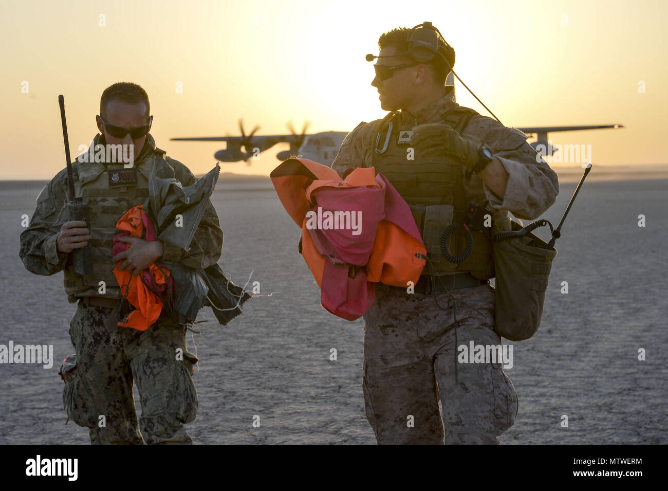 U.S. Navy Air-Traffic Controller 1st Class Derel Derryberry and U.S ...