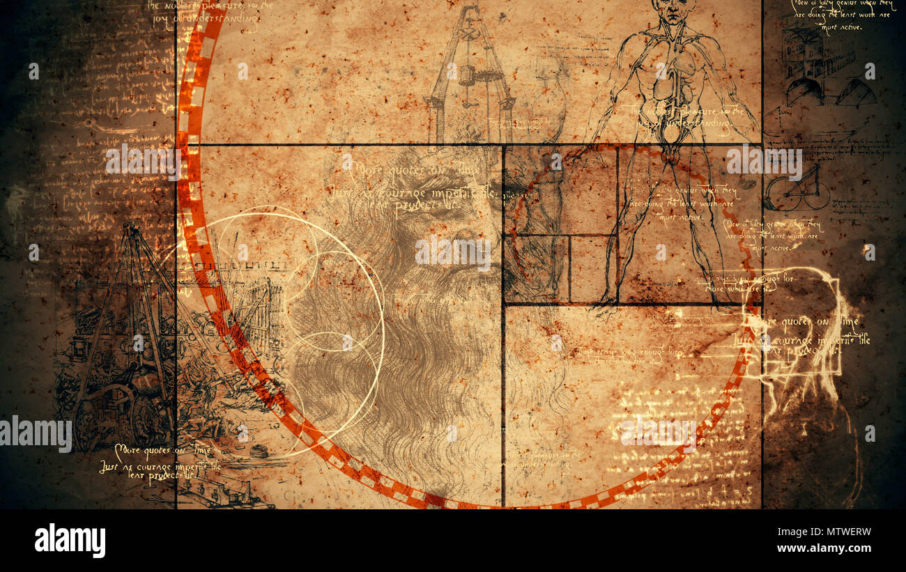Davinci Drawing Body Man High Resolution Stock Photography and Images ...