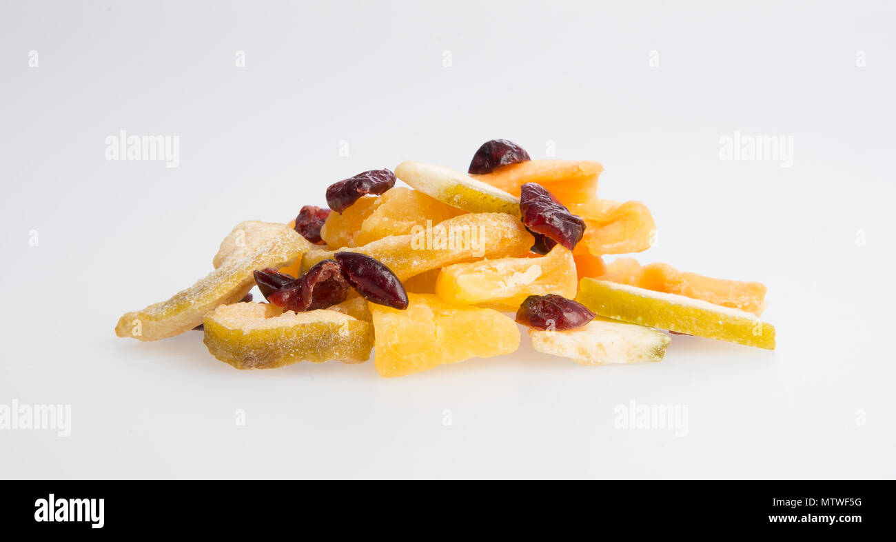 Dried fruits or assorted preserved fruits on background Stock Photo - Alamy