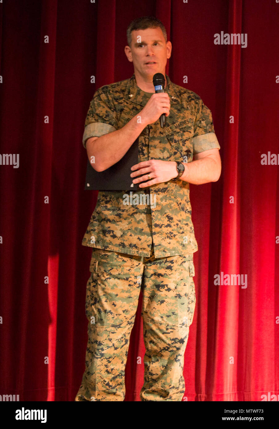 U.S. Marine Corps Lt. Col. John Fallon, commanding officer of Marine ...