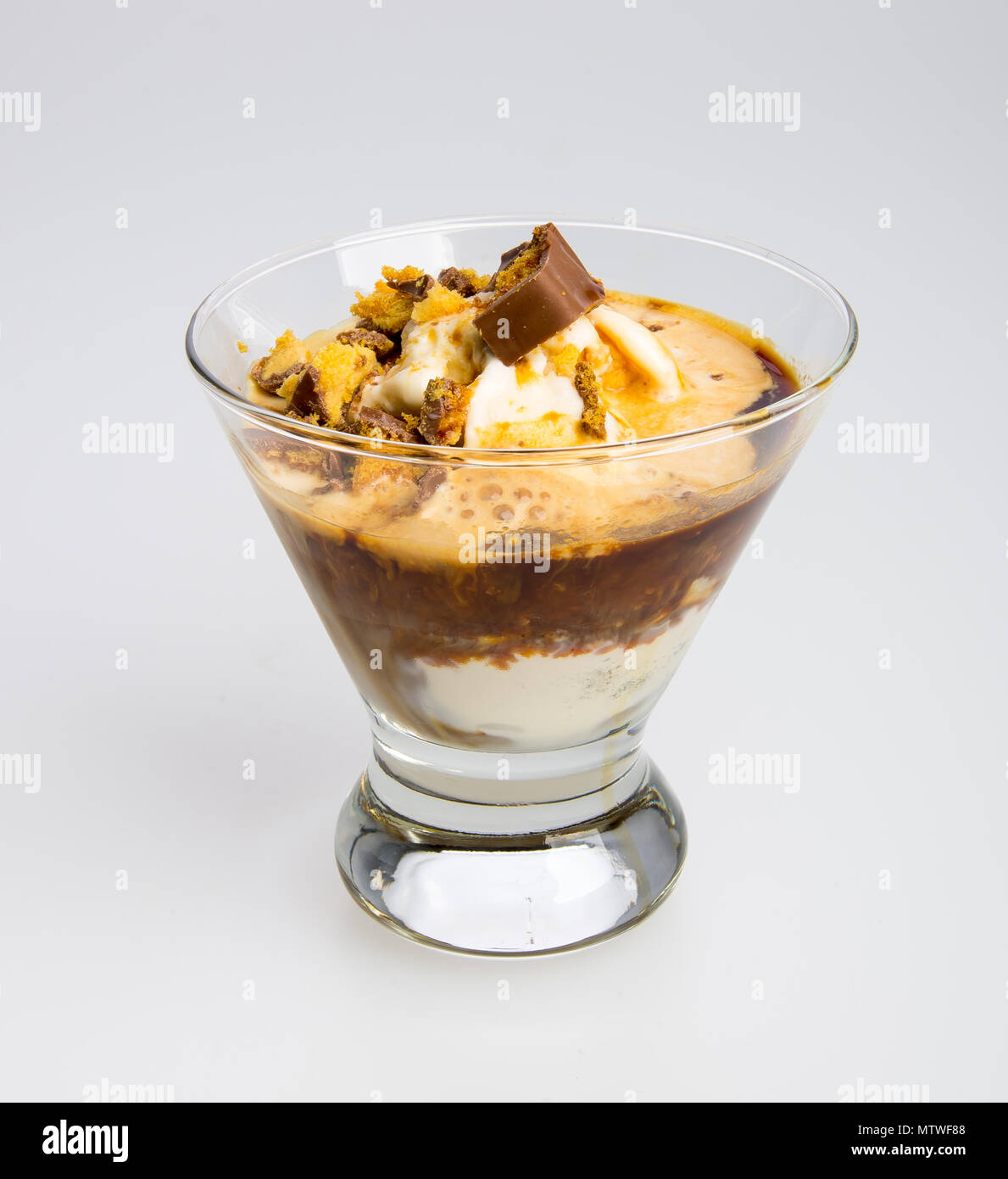 Affogato or Affogato coffee on a background Stock Photo - Alamy