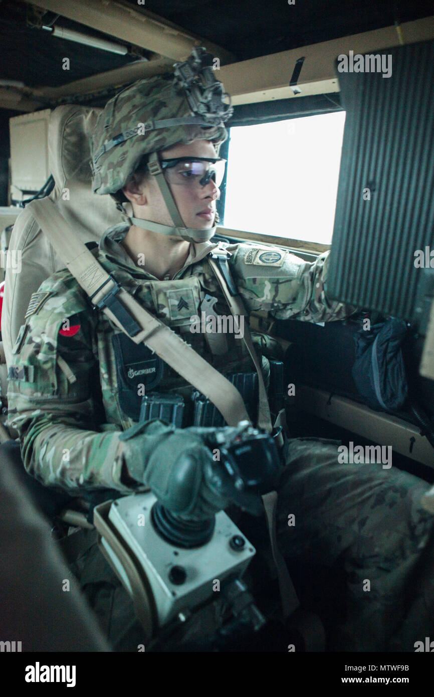 U.S. Army Sgt. Chandler Dockins from Company B, 37th Brigade Engineer ...